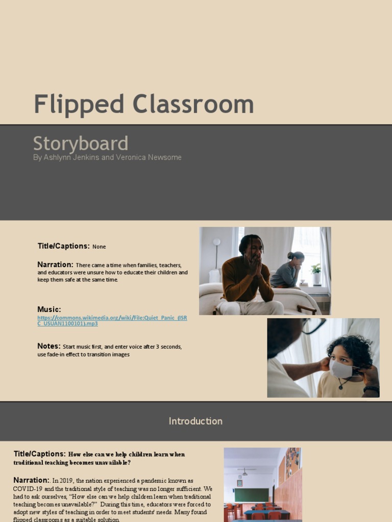 Flipped Classroom Storyboard | PDF | Learning | Educational Technology