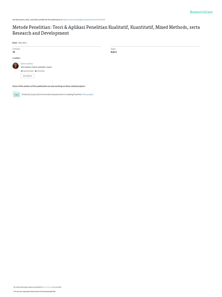 Metode Penelitian | PDF | Komputer