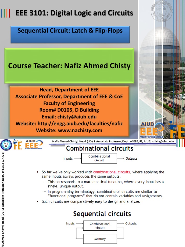 1 Sequential Latch FF Spring22 | PDF | Electronic Design | Computer Science