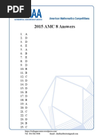 Amc 10B: Solutions Pamphlet | PDF | Tetrahedron | Triangle