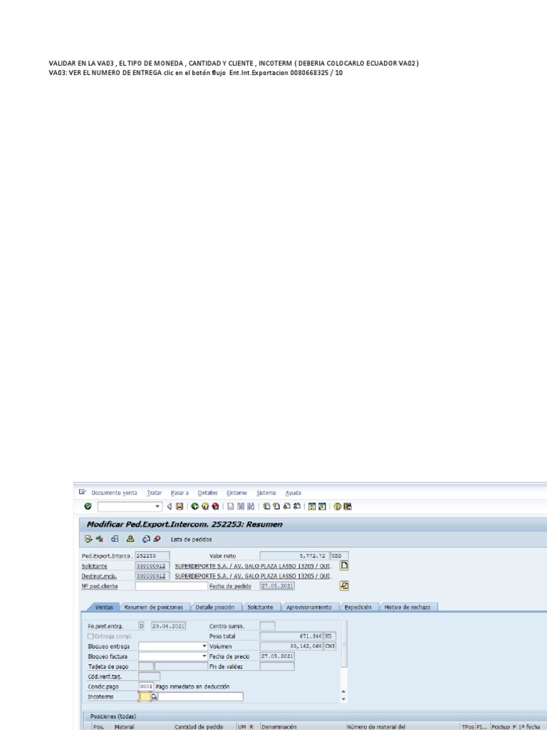 Proceso de Validación en SAP VA03 | PDF | Informática | Software