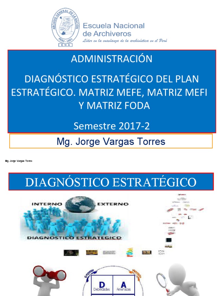 Unidad 2 24112017 Diagnóstico Estratégico Del Plan Estratégico. Matriz MEFE, Matriz MEFI y ...