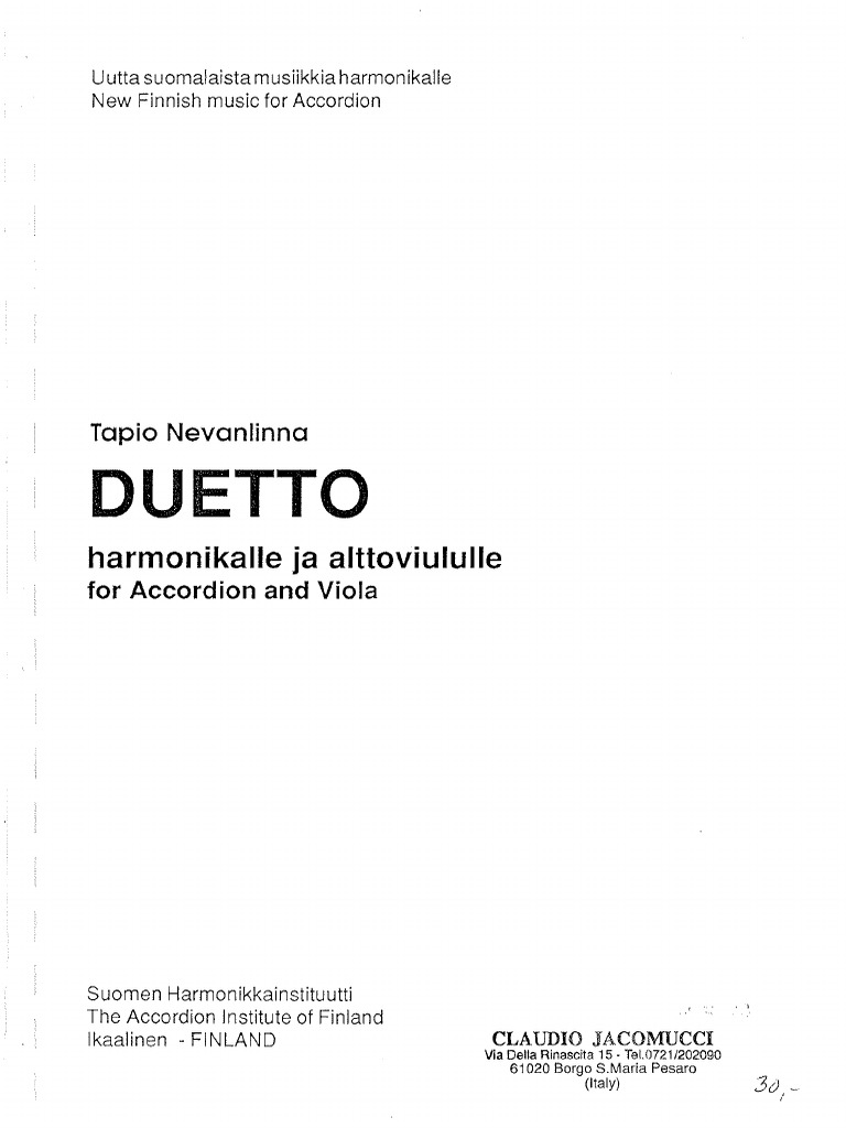 Nevanlinna Duetto | PDF