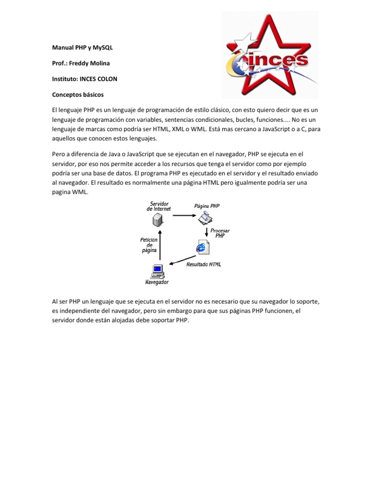 Manual PHP y Mysql | PDF | Servidor web | Internet y web