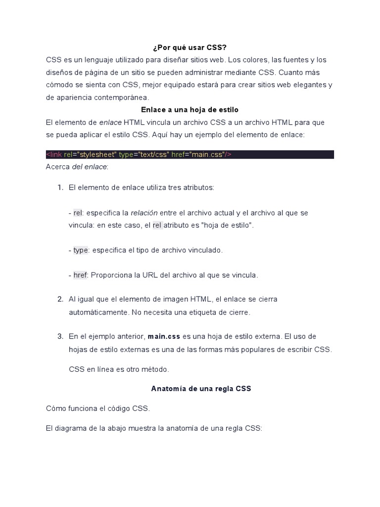 Rel Type Href: "Stylesheet" "Text/css" "Main - CSS" | PDF | HTML ...