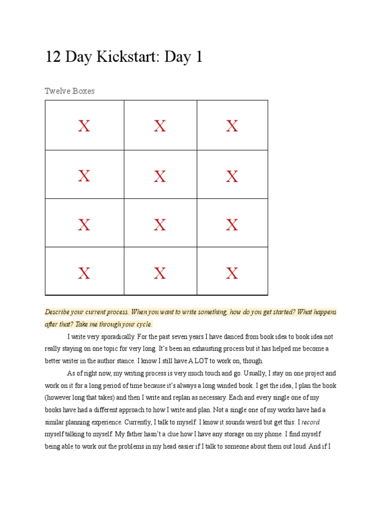 12 Day Kickstart | PDF | Experience