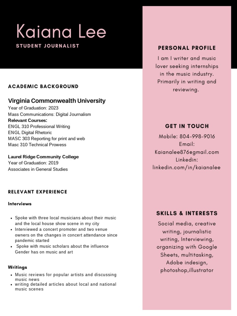 Kaiana LeeResume | PDF