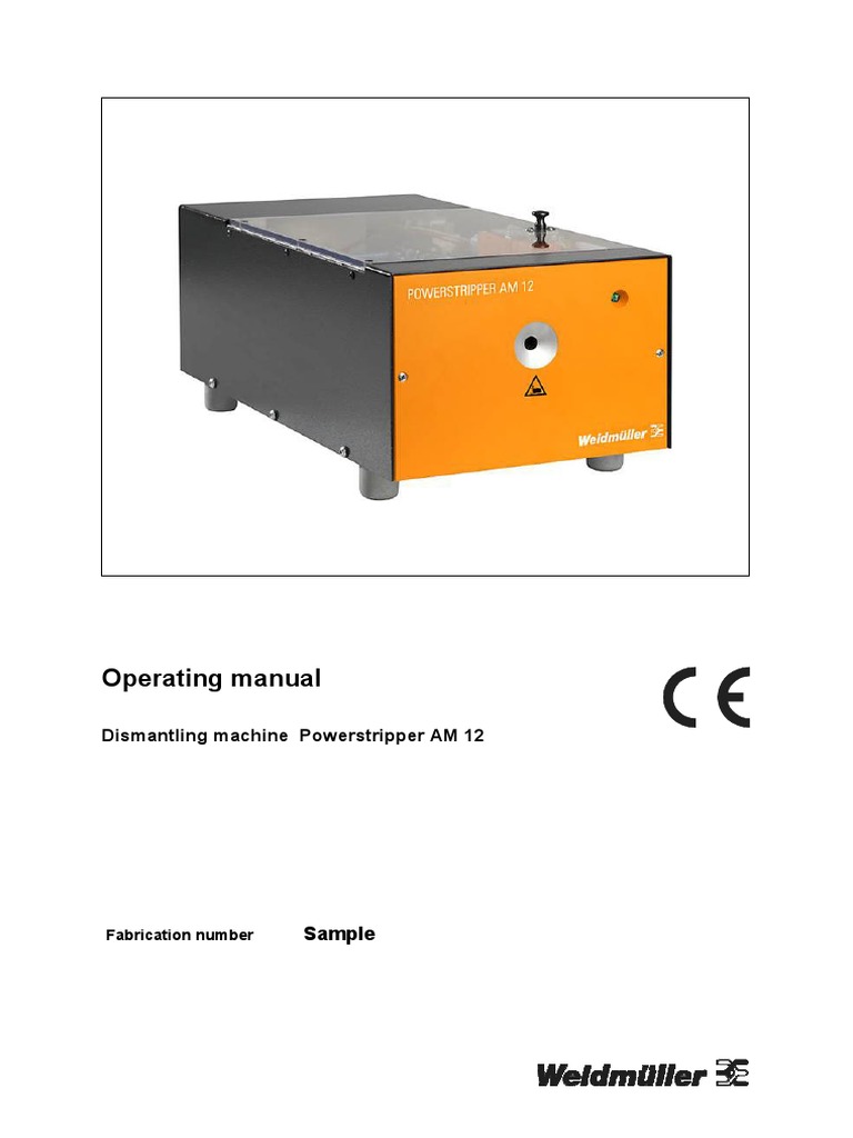 Power Stripper AM 12 en | PDF | Electrical Connector | Safety