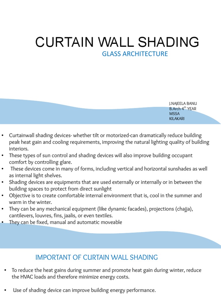 Curtain Wall Shading | PDF | Building Technology | Building Engineering