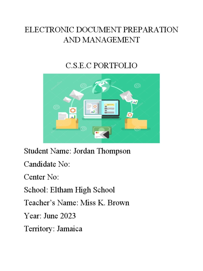 Electronic Document Preparation and Management | PDF