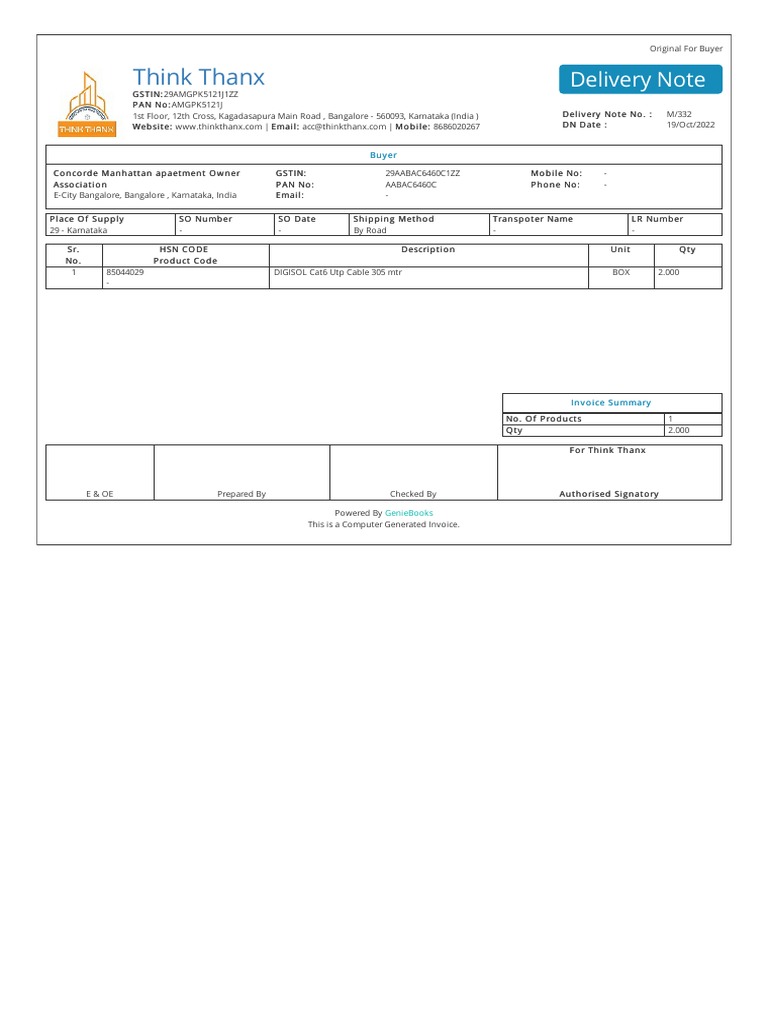 DeliveryNote M 30112022 165931 | PDF