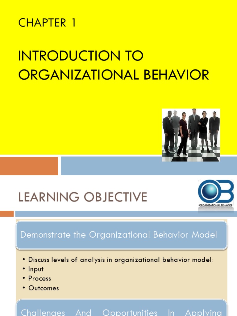 CHAPTER 1 - OB Model Challenges Opportunities | PDF | Organizational Behavior | Employment