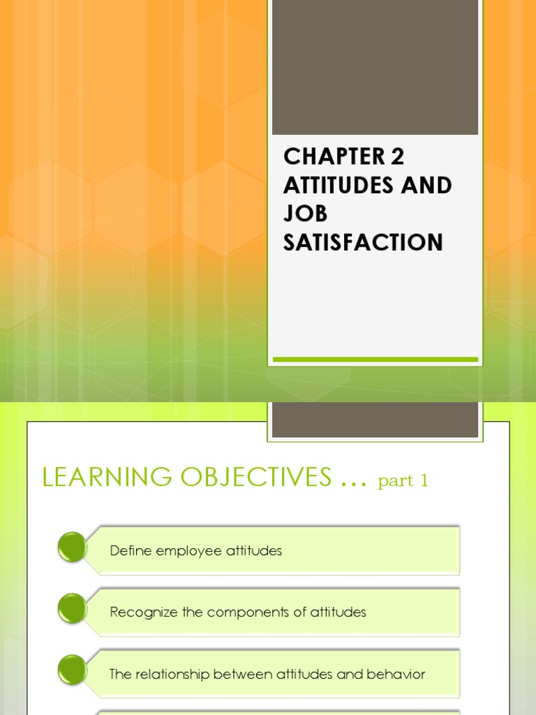 Chapter 2 - Attitudes | PDF | Attitude (Psychology) | Feeling
