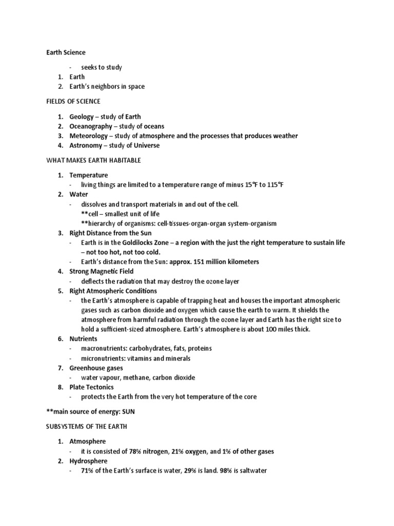 An Introduction to Earth Science: The Components, Processes, and ...