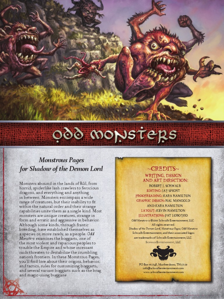 SotDL - Monstrous Pages - Odd Monsters | PDF | Monsters