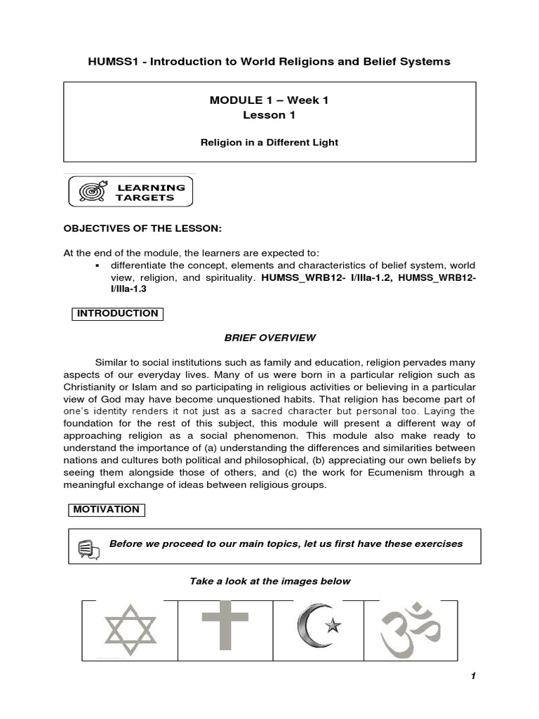 Introduction To World Religions MODULE 1 4 | PDF | Nevi'im | Mitzvah