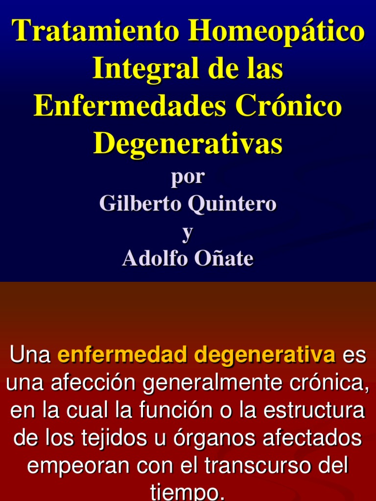 NOVIEMBRE Enfermedades Cronico Degenerativas GILBERTO Y ADOLFO | PDF | Dolor | Medicina CLINICA
