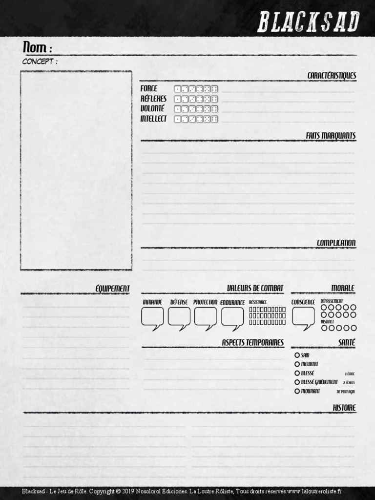 La Loutre Roliste Blacksad Feuilles PJ | PDF