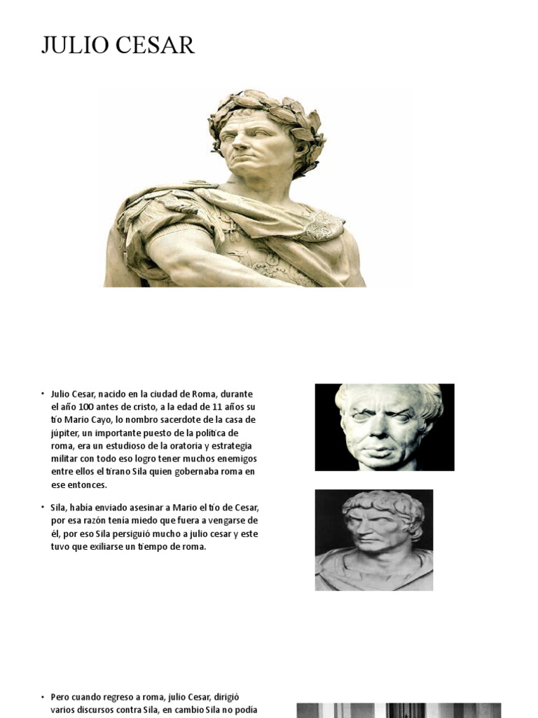 Julio César: De Sacerdote a Dictador | PDF | Julio César | Pompeyo