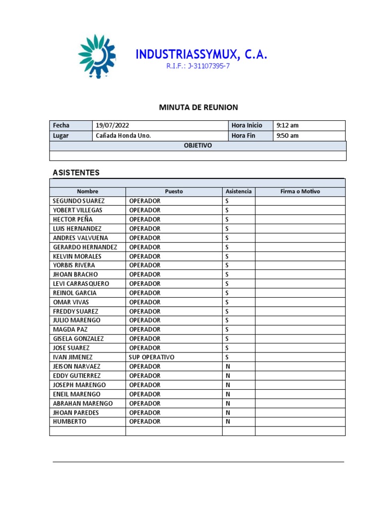 Formato Minuta | PDF