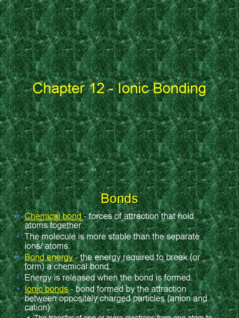 Preap Ionic Compounds | PDF | Ionic Bonding | Ion