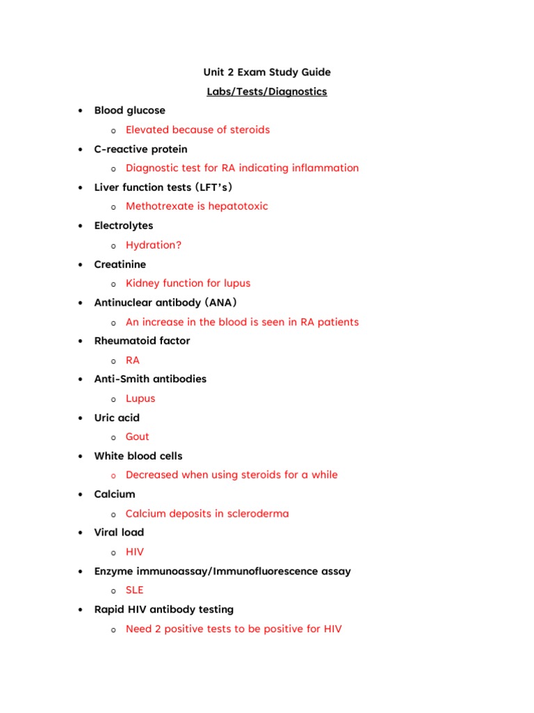 Unit 2 Study Guide | PDF