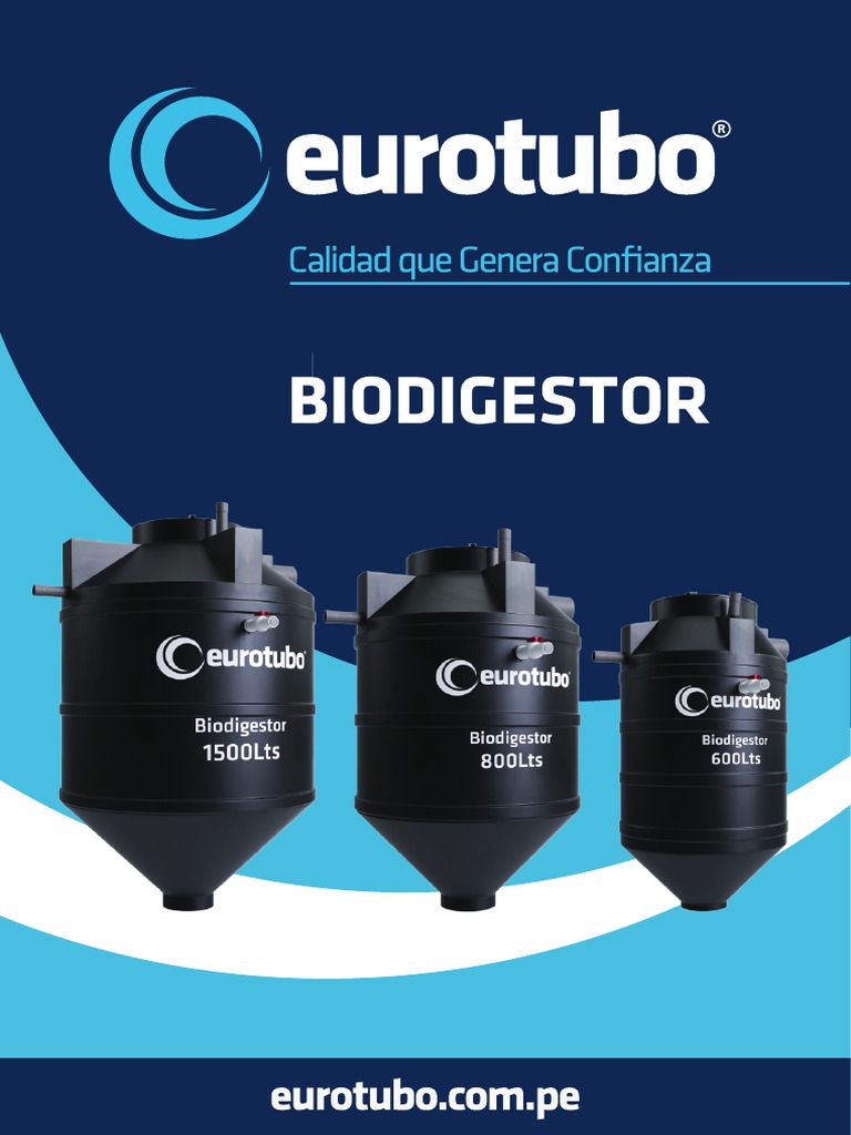 Ficha Tecnica Biodigestor Eurotubo | PDF | Aguas residuales | Materiales