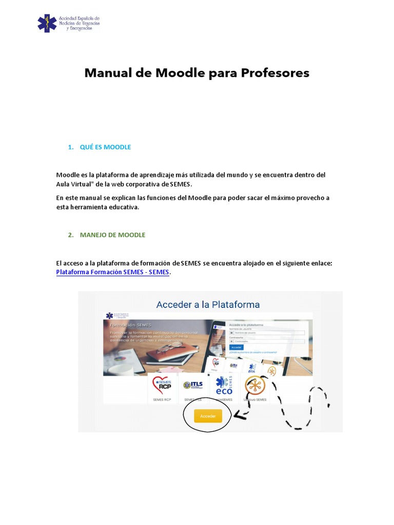 Manual de Moodle para Profesores | PDF | Moodle | Blog