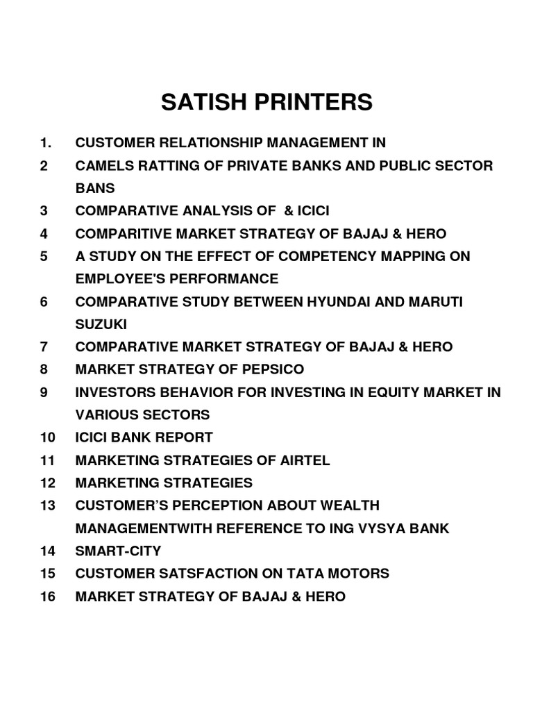 Satish | PDF | Brand | Customer Relationship Management