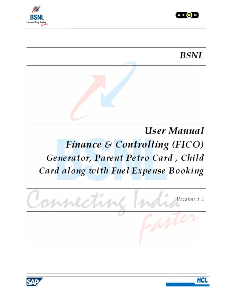 Generator, Petro Card & Child Card Master and Fuel Expense. | Download Free PDF | Button ...