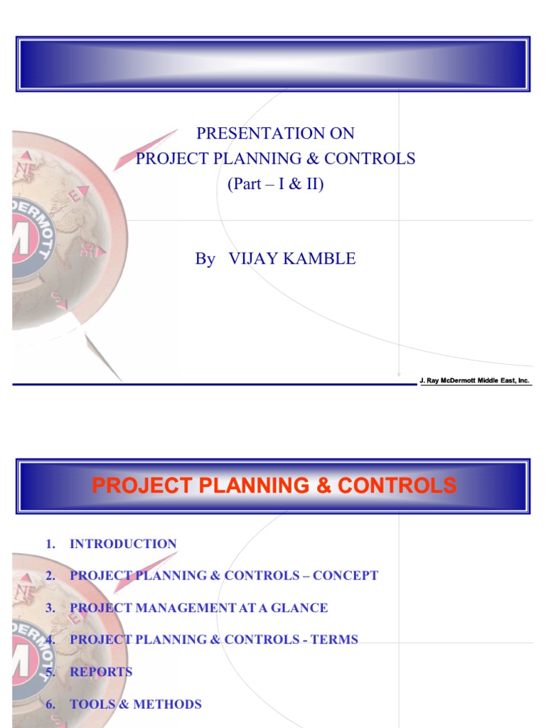Project Planning & Controls rEV. 2 | PDF | Project Management | Risk ...
