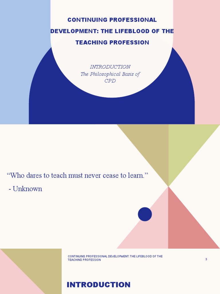 Continuing Professional Development - Justineairatangaln | PDF | Professional Development | Teachers