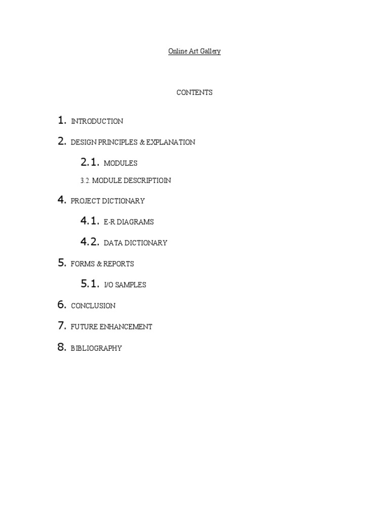 PDF Online Art Gallery Documentation | PDF | Programming | Computer Program