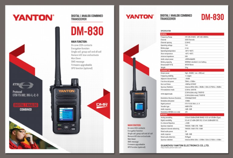 Datasheet DM-830 | PDF
