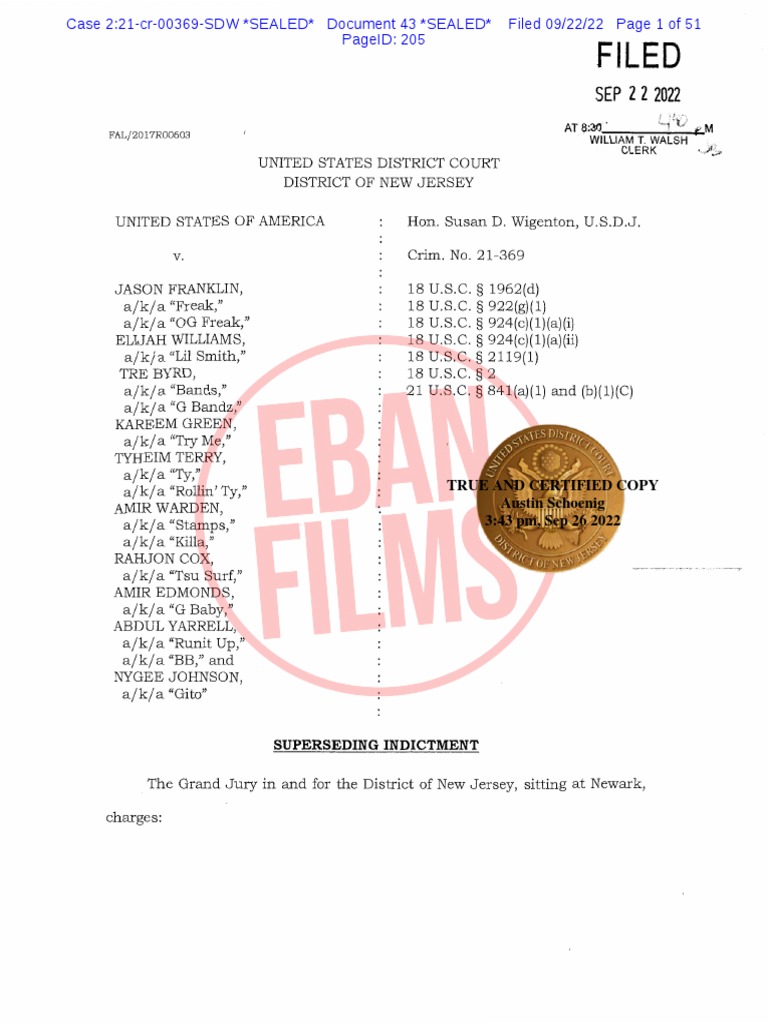 Tsu Surf's Racketeering Indictment | PDF | Crimes | Crime & Violence
