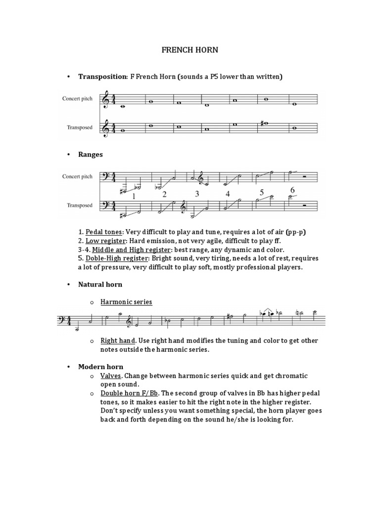 French Horn | PDF | Art
