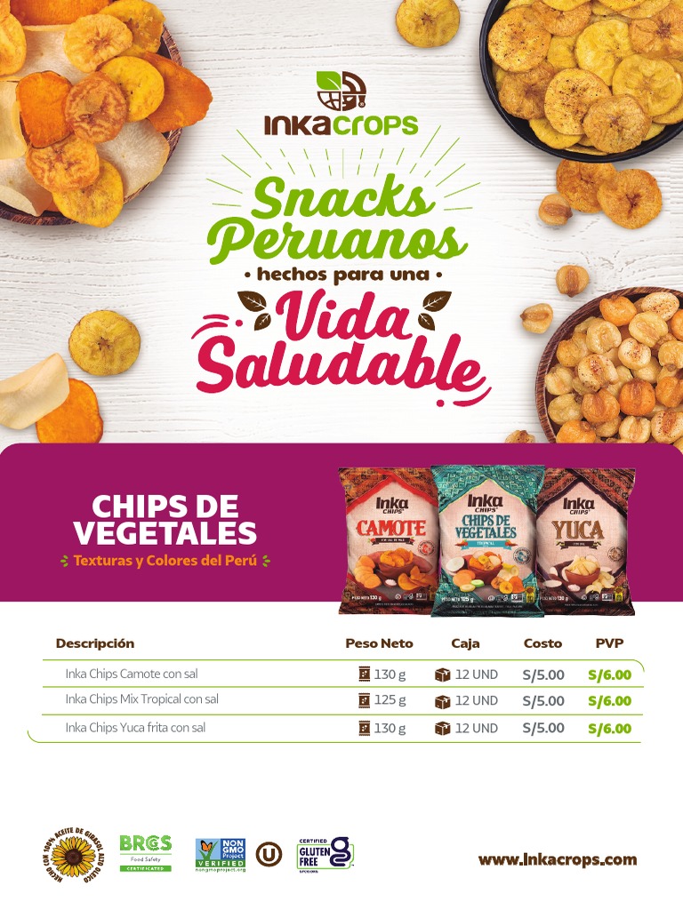 Inkacrops Actualizado | PDF | Comida regional y étnica | Cocina occidental