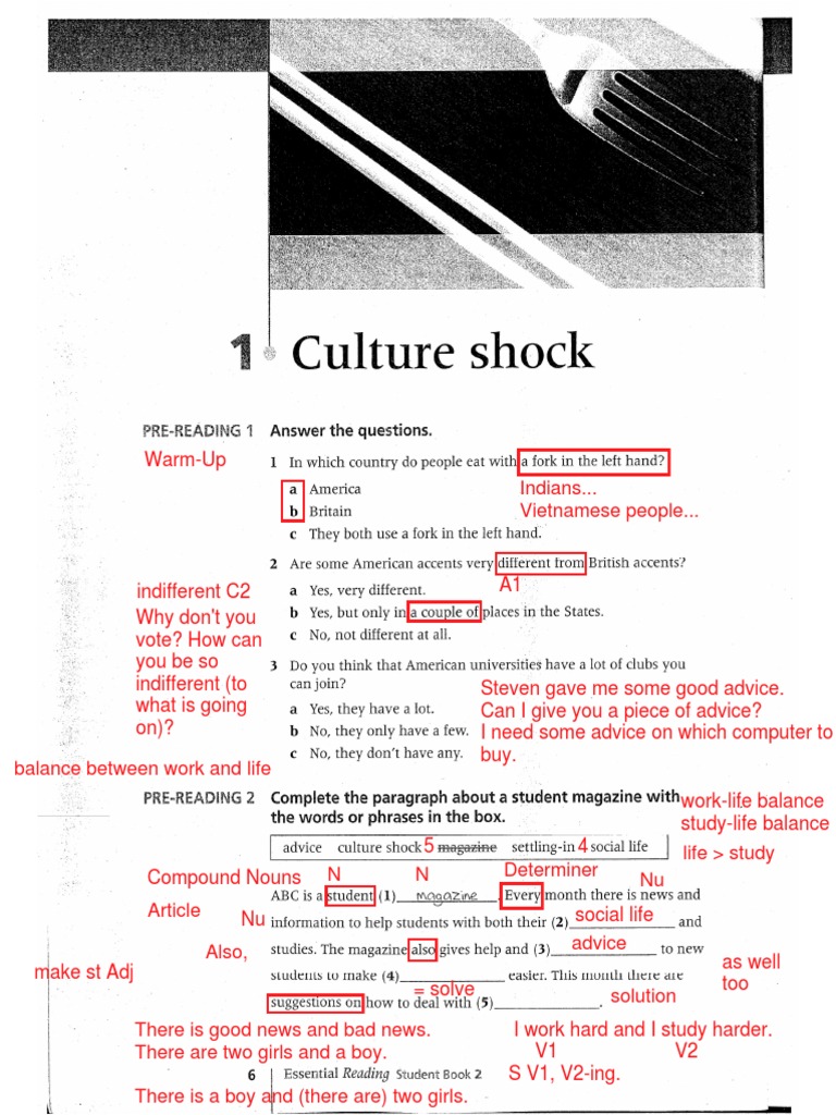 Unit 1 - Culture Shock | PDF | Linguistics