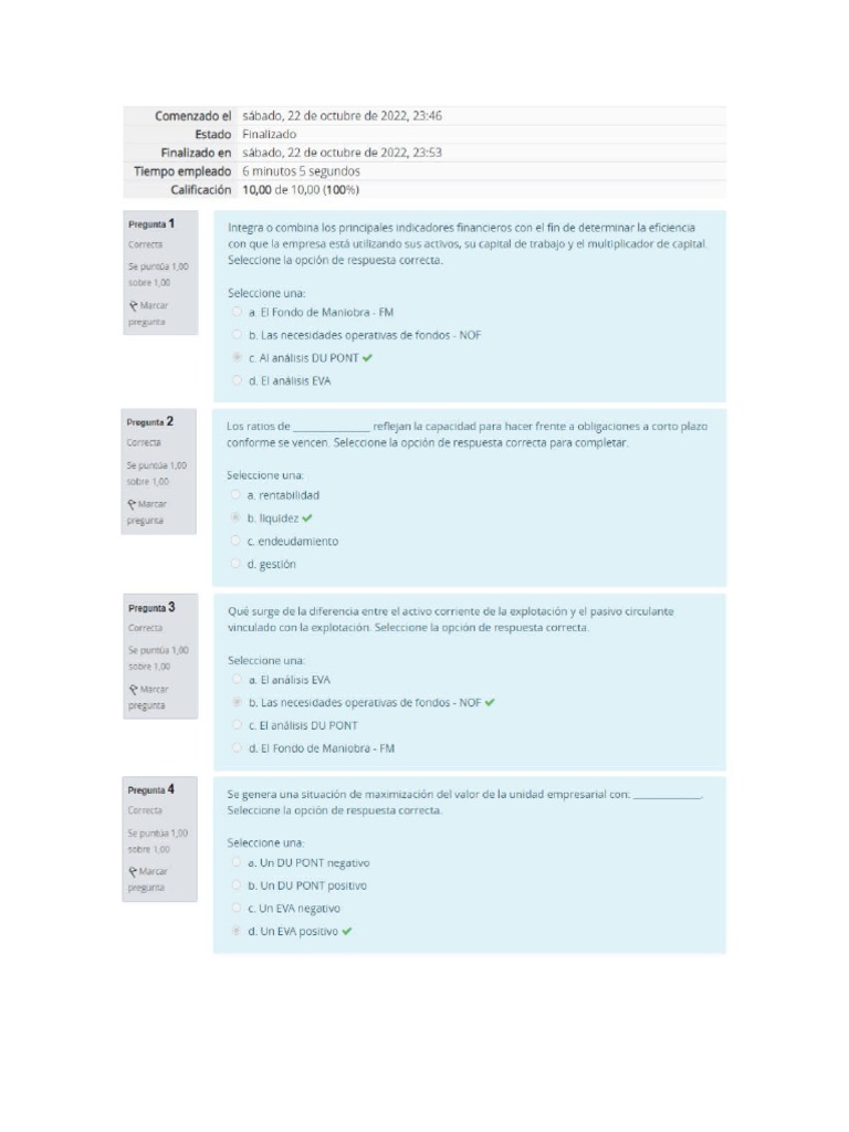Cuestionario de Retroalimentación 3 | PDF
