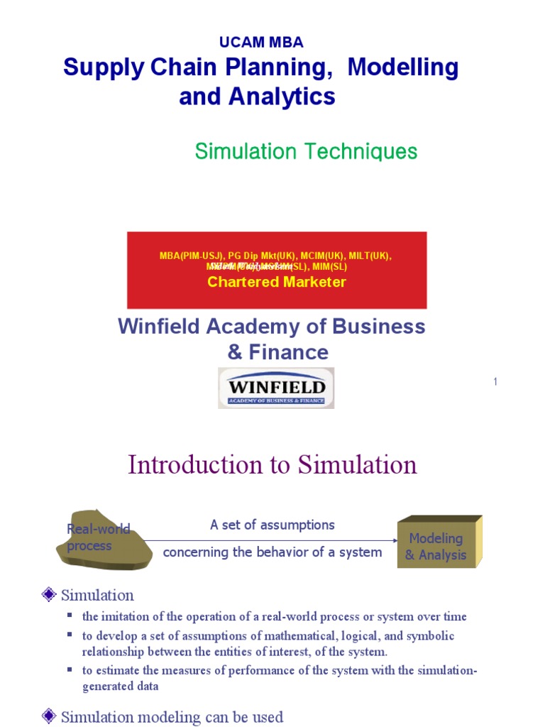 7 Simulation Techniques Pdf Simulation System