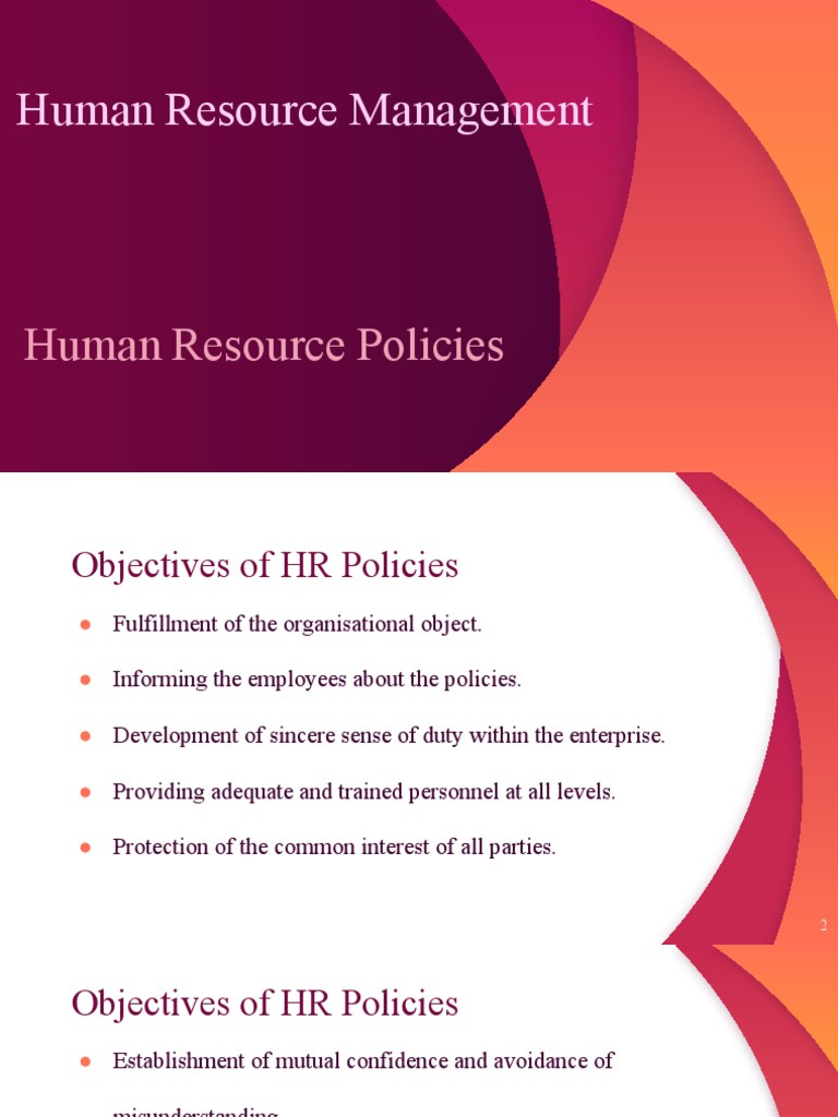 HRM Policies | PDF | Human Resource Management | Policy