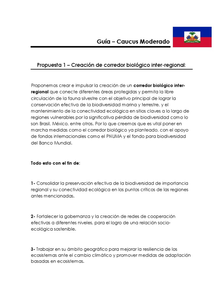 Planificacion Caucus Moderado | PDF | Biodiversidad | Entorno natural