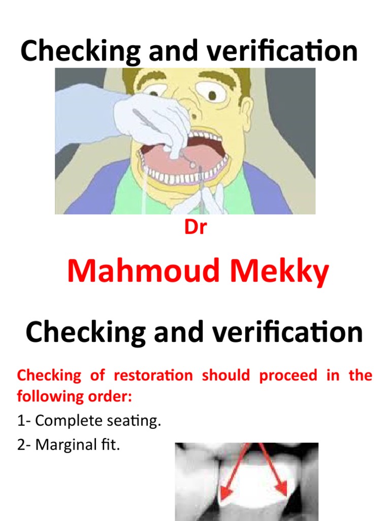Checking | PDF | Dentistry Branches | Mouth