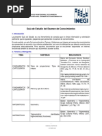Guía de Estudio Del Examen de Conocimientos, INEGI | PDF | México | Prueba (evaluación)