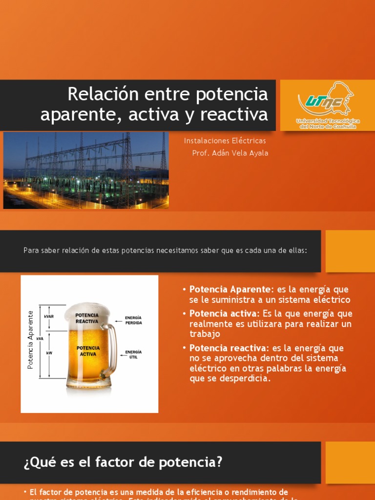 Relación Entre Potencia Aparente, Activa y Reactiva | PDF