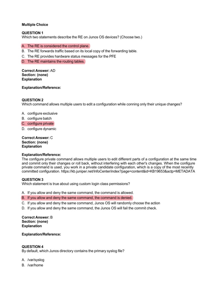 Multiple Choice Questions | PDF | Routing | Ip Address