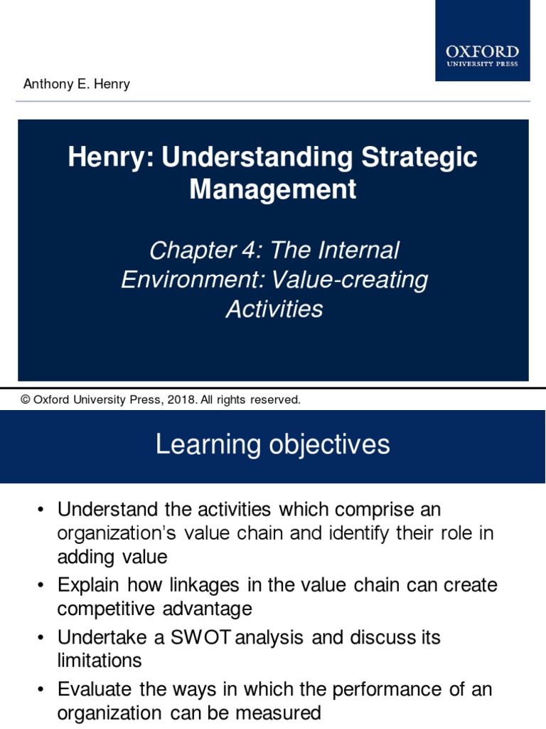 Henry3e PPT ch04 | PDF | Value Chain | Strategic Management