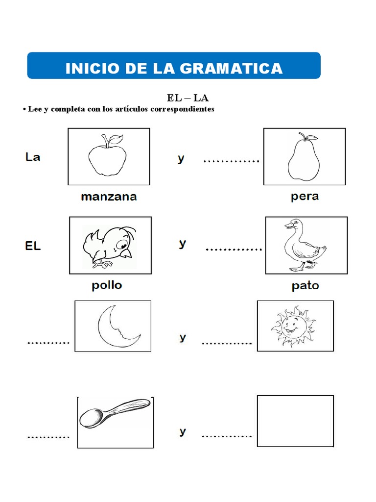Inicio-de-la-Gramatica-para-Ninos-de-5-Anos | PDF | Escritura