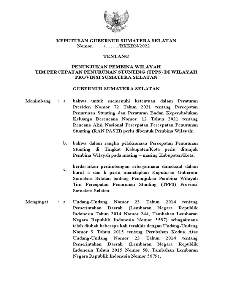 Draft SK Pemwil TPPS | PDF