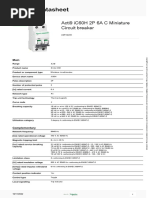 Product Data Sheet: Acti9 iC60N 1P 6A C Miniature Circuit Breaker | PDF ...